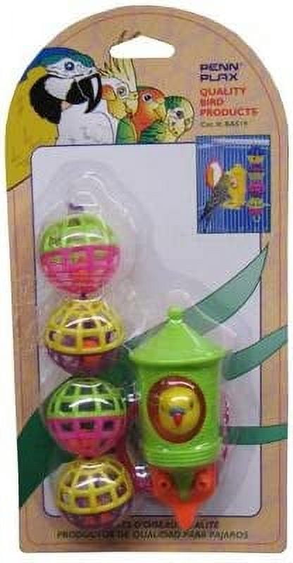 Penn Plax Bird Play Pack – 3 pieces: Lattice Balls, Bobbing Bird, and ...