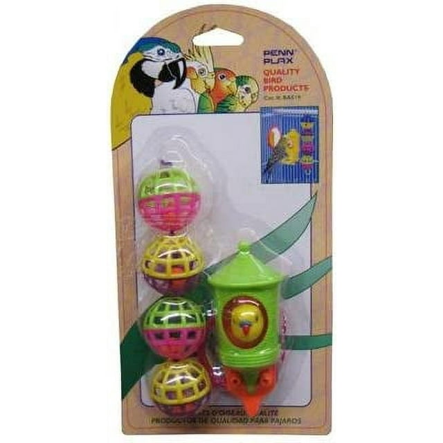 Penn Plax Bird Play Pack – 3 pieces: Lattice Balls, Bobbing Bird, and ...