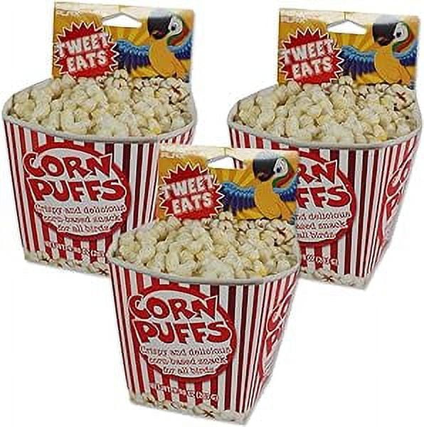Penn-Plax Bird Treats - Corn Puffs Fun, Tasty & Colorful Options to ...