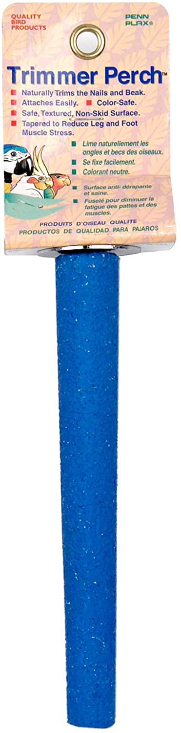 Penn-Plax Cement Bird Perch, 7-Inch | Helps Condition Your Birds Legs ...