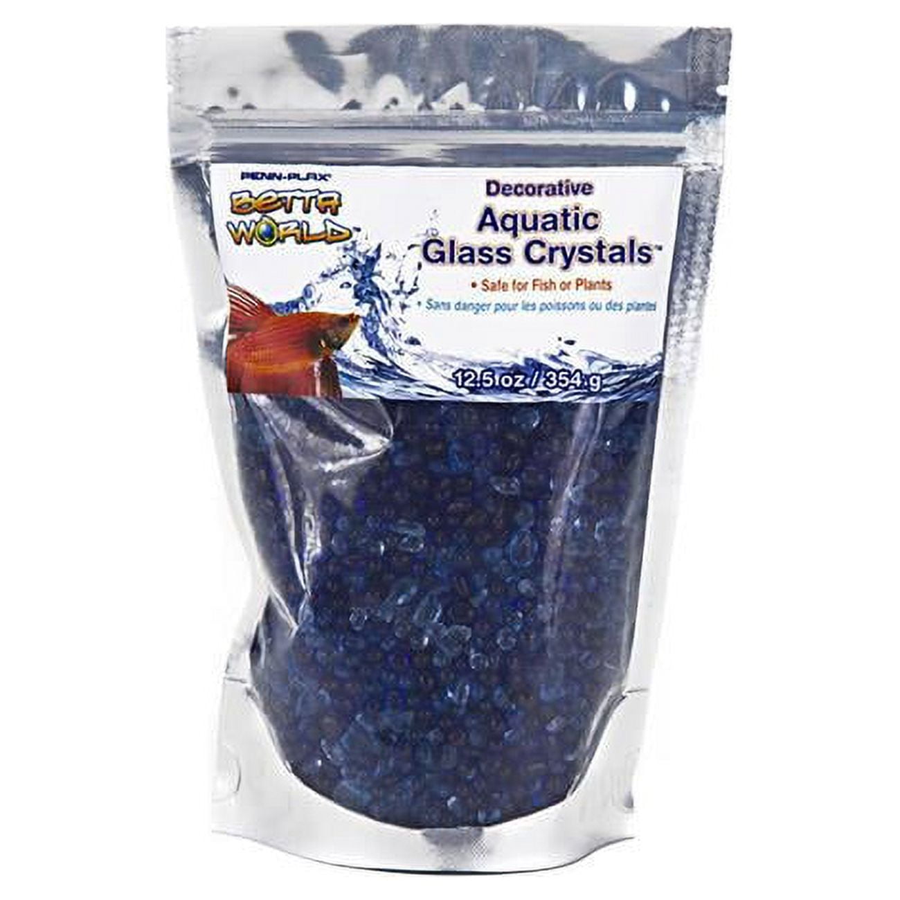 Penn-Plax Decorative Aquatic Blue Glass Crystals Gravel Sand - Light ...