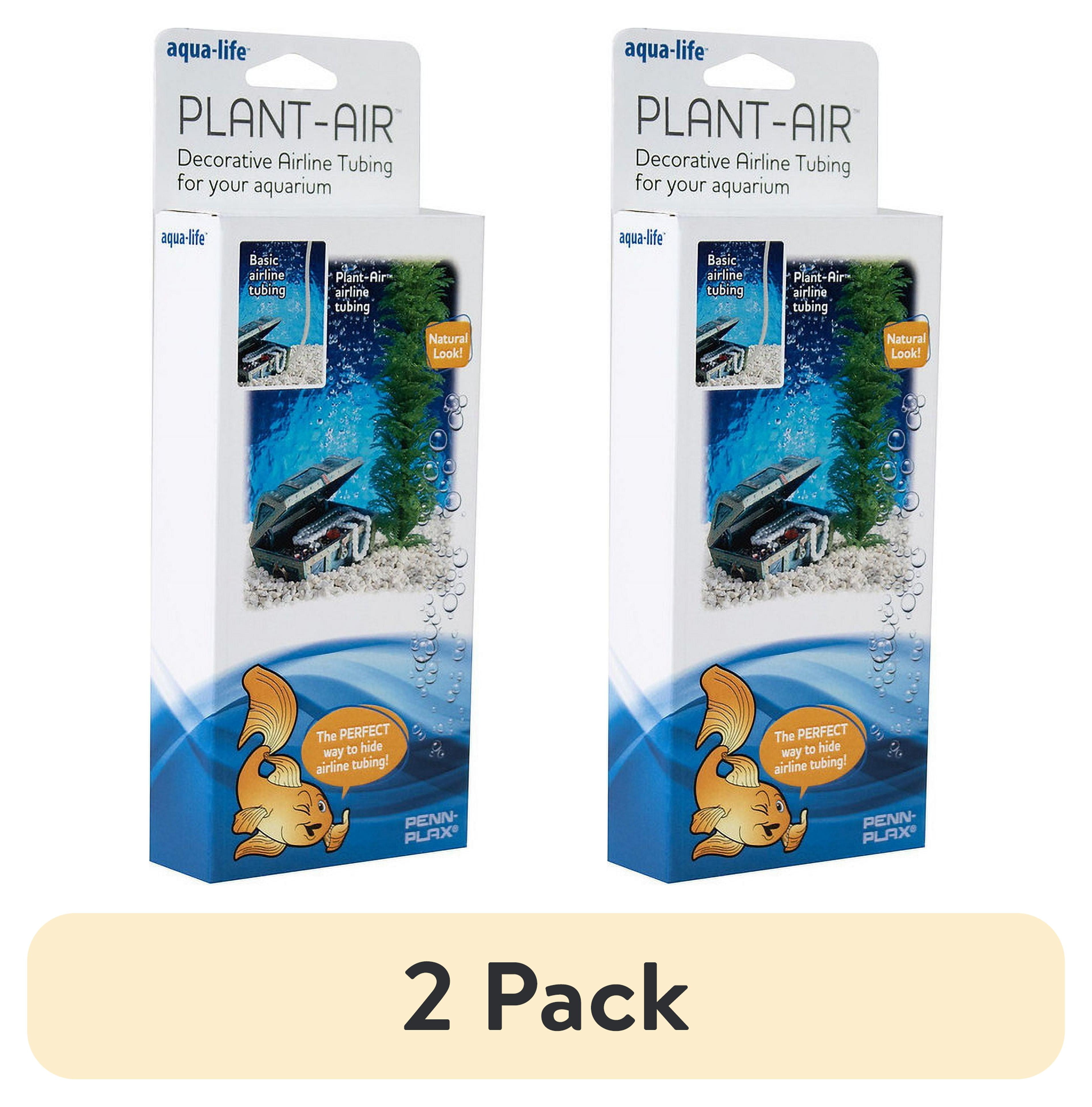 (2 pack) Penn-Plax Decorative Green Plastic Plants Surround Airline ...