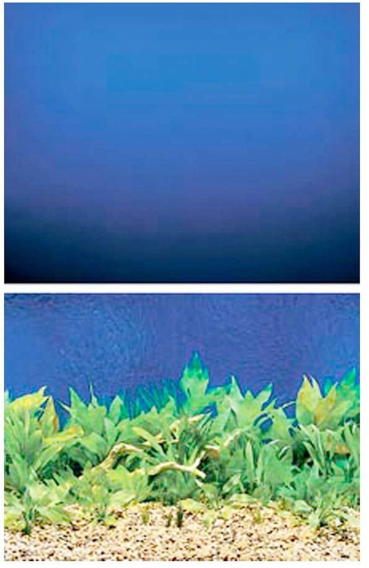 Penn-Plax Double Blue Sea Amazing Background, 12" x 50' Aqaurium ...