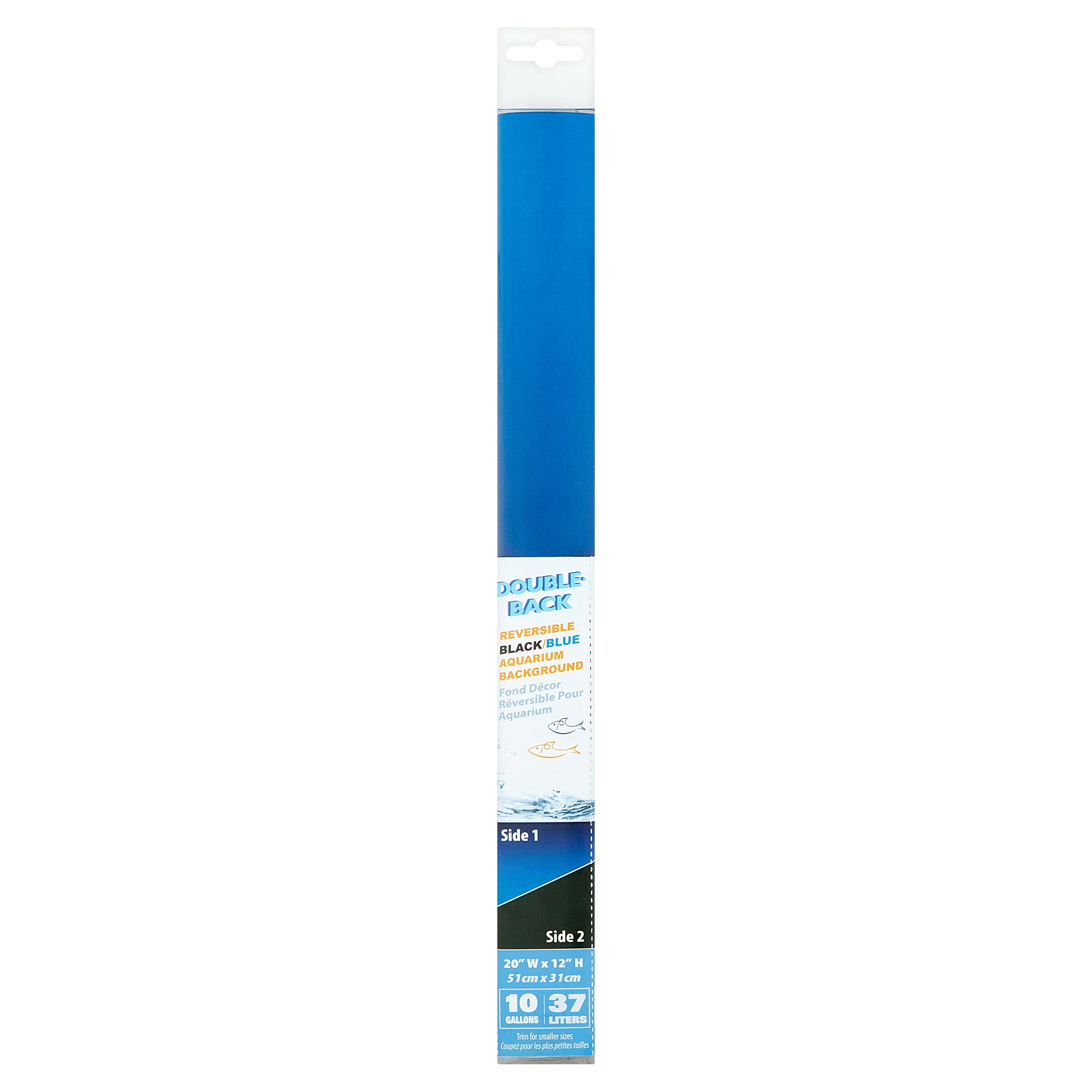 Penn-Plax Double-Sided Aquarium Background (Blue/Black) - Walmart.com
