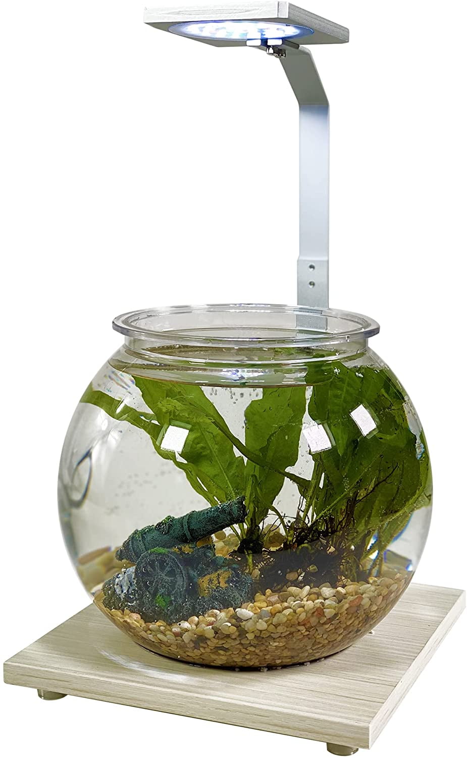 Penn-Plax Eco-Sphere Fishbowl and LED Light Kit – 1.1 Gallon - Walmart.com