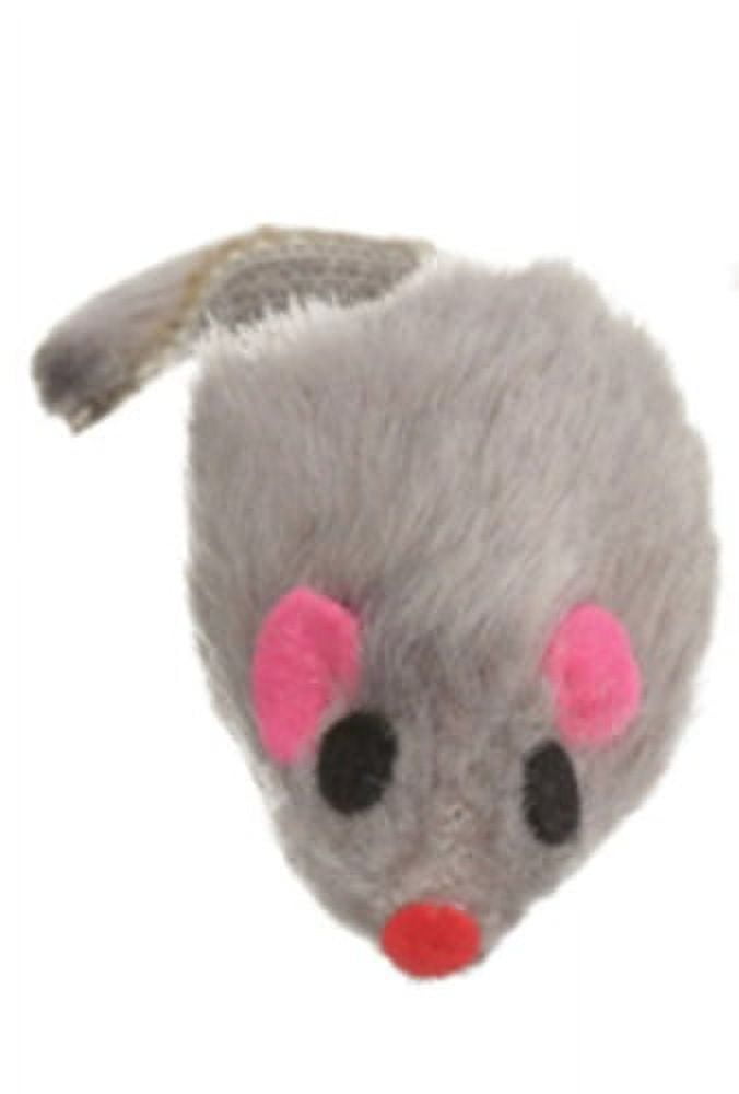 Penn Plax - Fuzzy Furz Medium Brown Mouse Cat Toy - Two Pack - Walmart.com