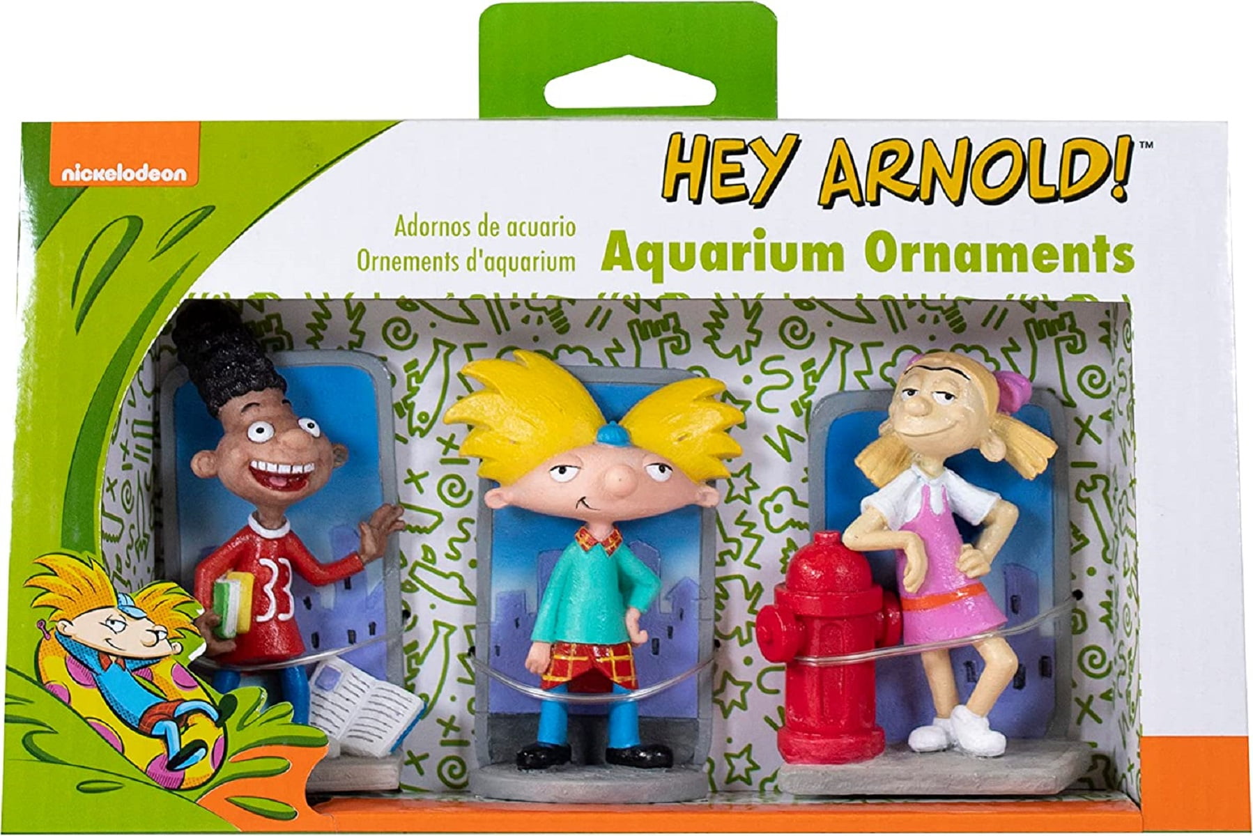 Penn-Plax Hey Arnold 3-Piece Aquarium Decoration Bundle – Includes ...
