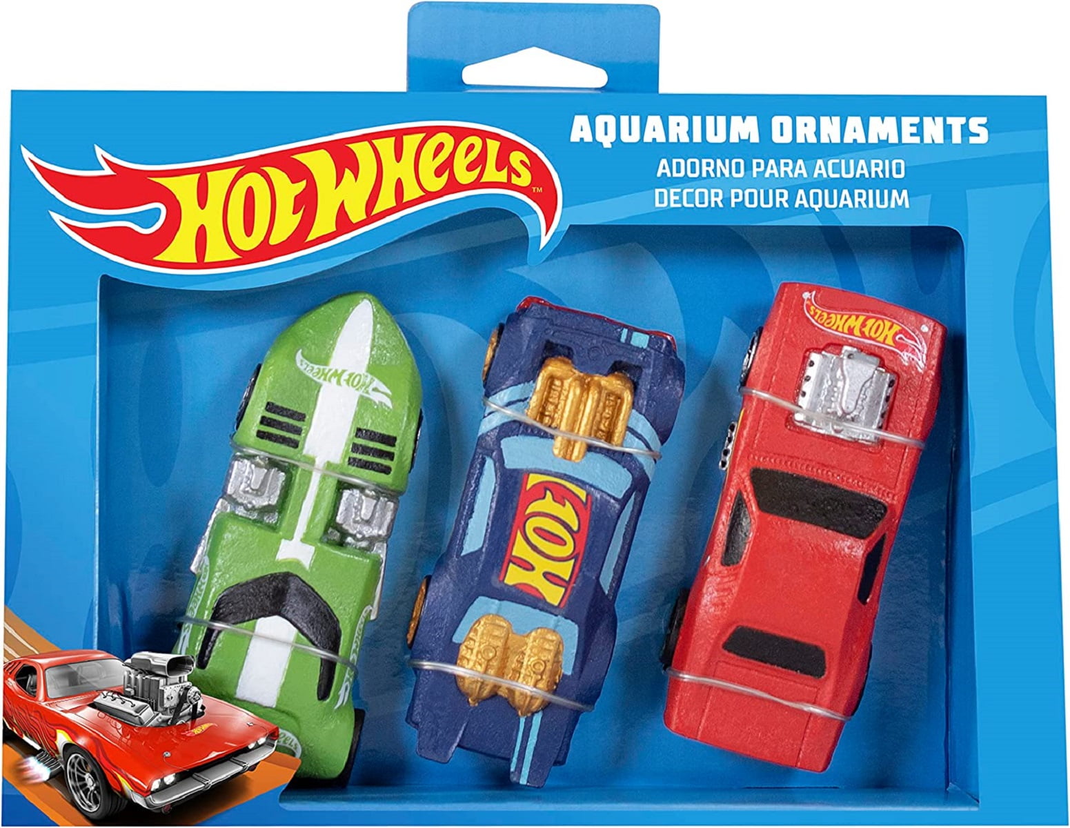 Penn-Plax Hot Wheels 3-Piece Aquarium Decoration Bundle – Great for ...