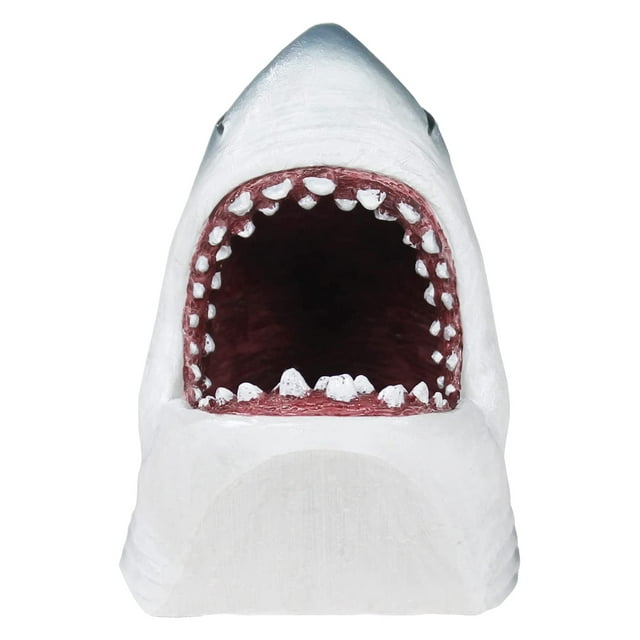 Penn-Plax Jaws Aquarium Fish Tank Decoration – Gray Shark Swim-Through ...