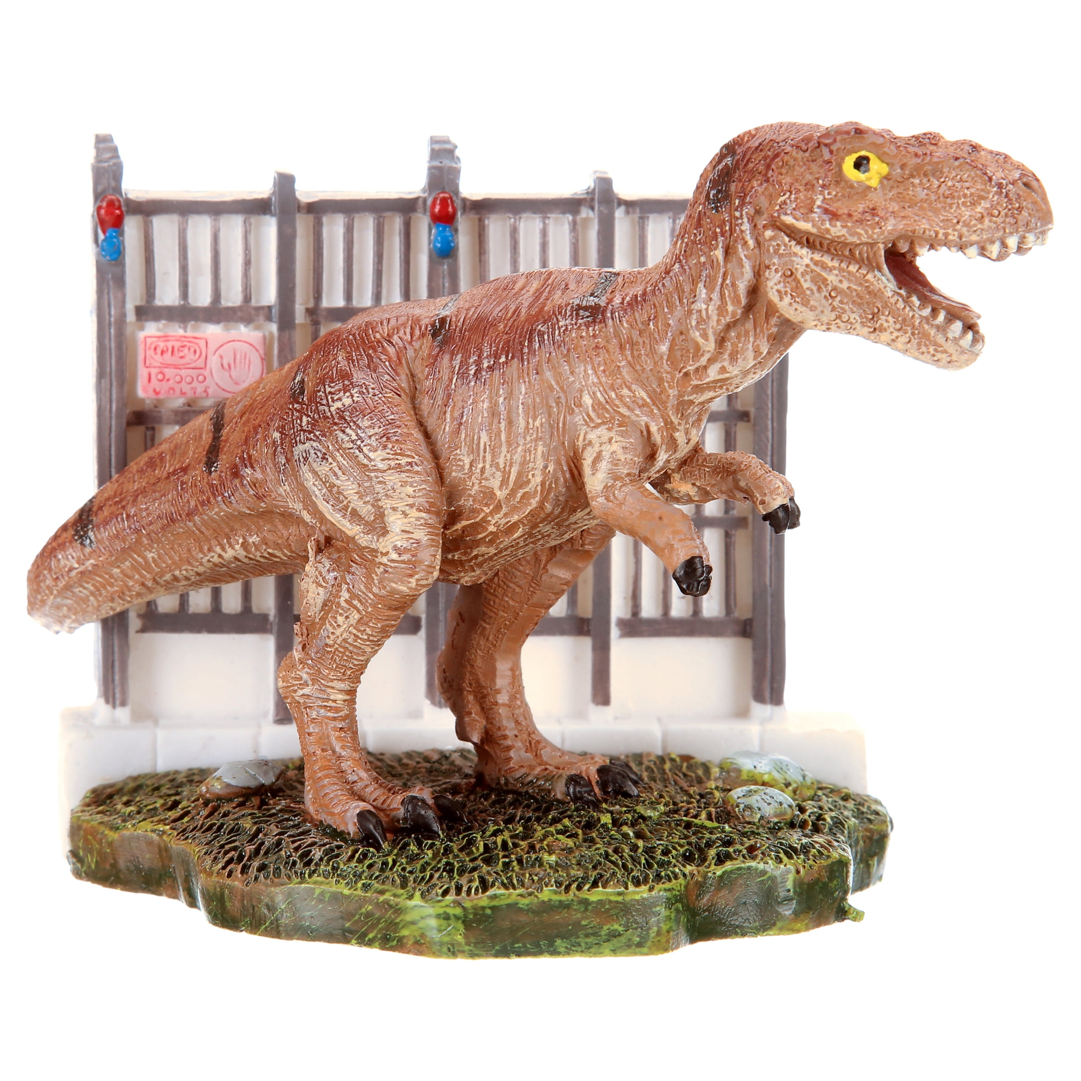 Penn-Plax Jurassic Park Aquarium Decoration – Brown T-Rex Escaping from ...