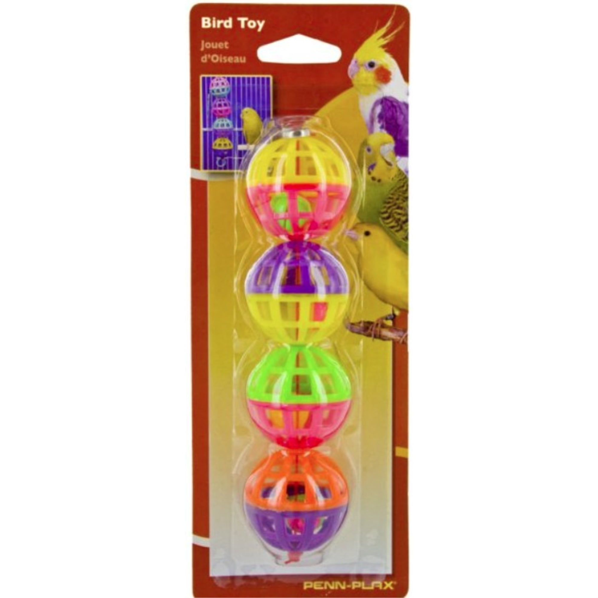 Penn Plax Lattice Ball Toy with Bells - Walmart.com