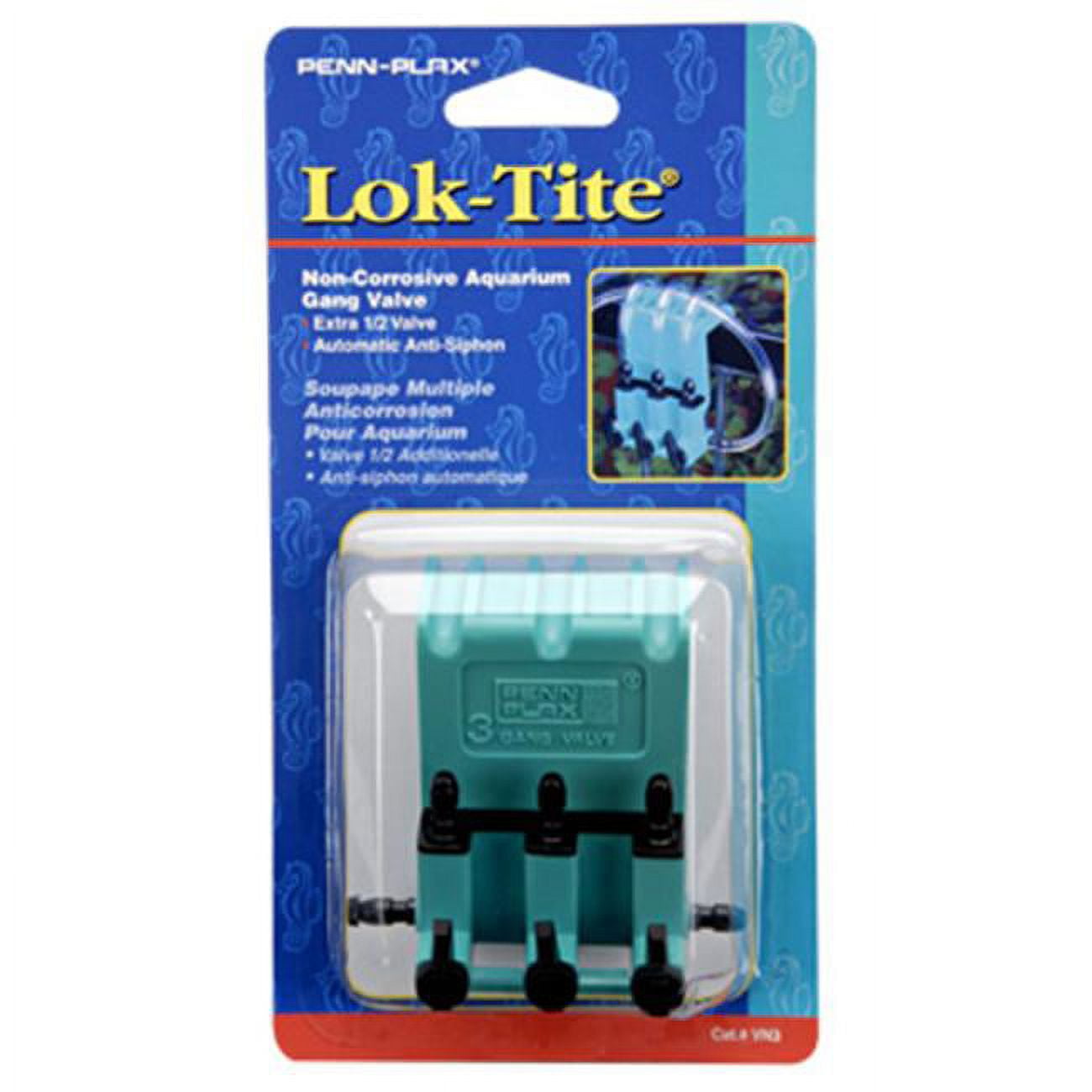 Penn Plax Lok-Tite Plastic Valve with Hanger 3 Gang Valve - 1 count ...