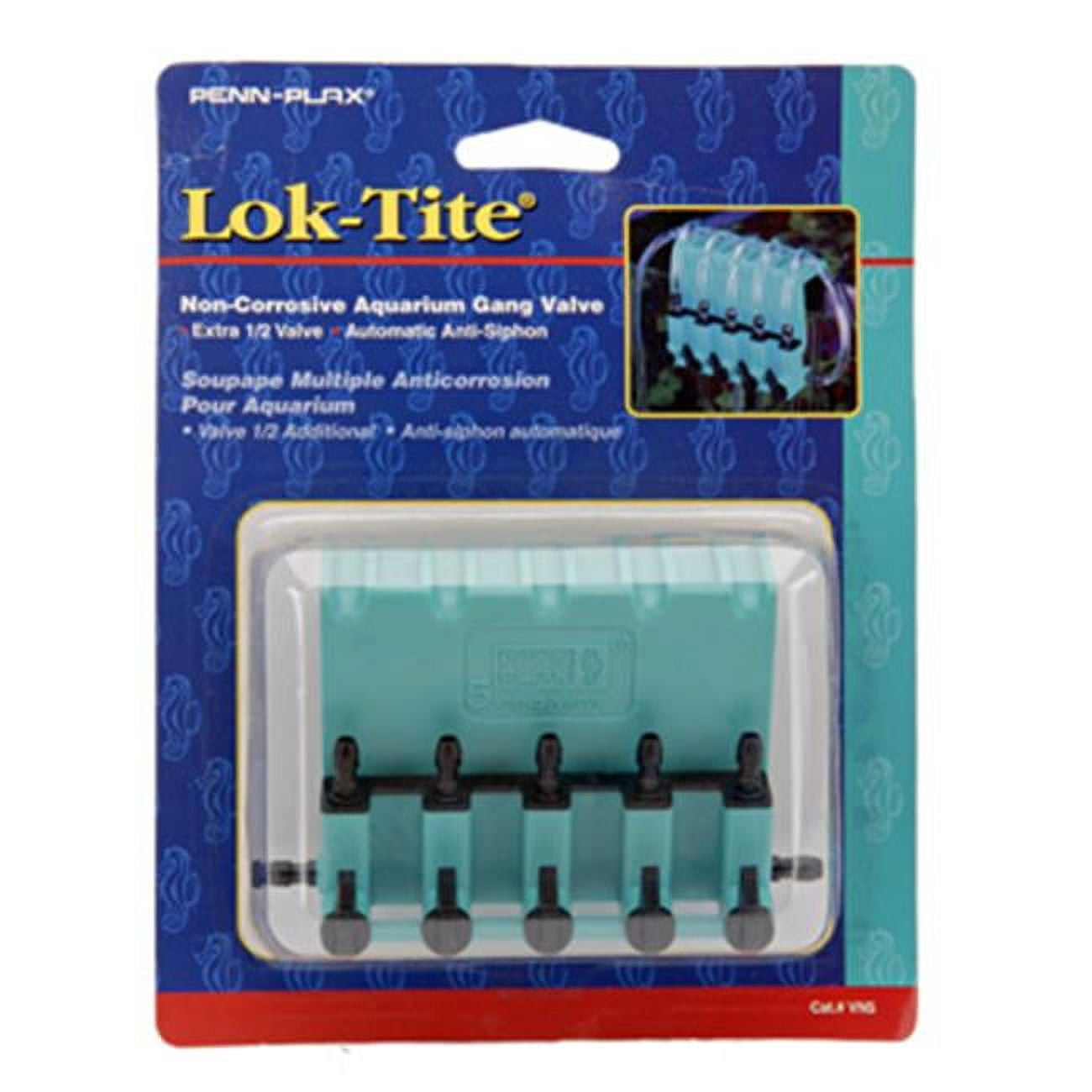 Penn Plax Lok-Tite Plastic Valves - 5 Gang Valve - Walmart.com