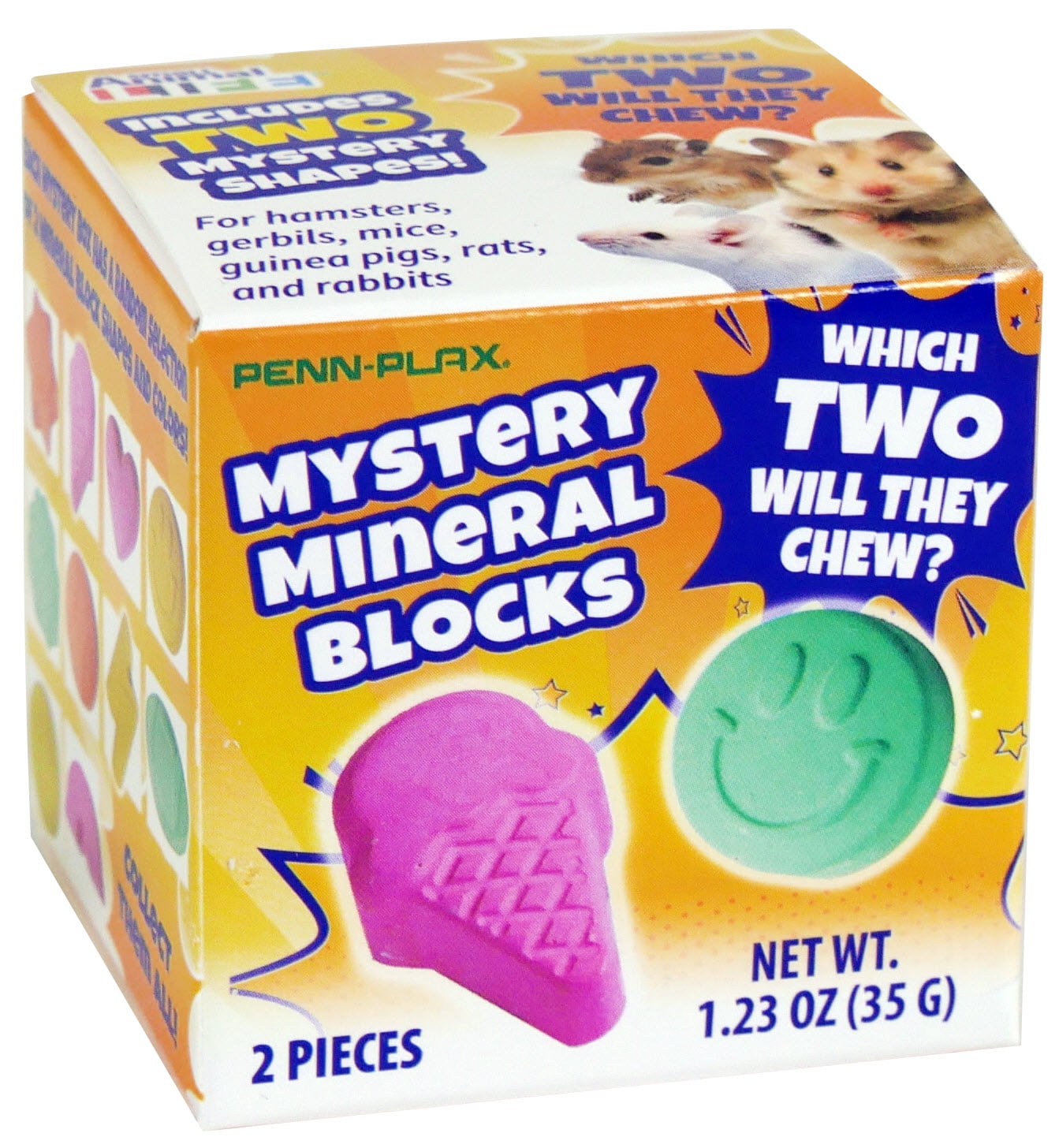 Penn-Plax Mystery Mineral Blocks - Assortment of Shapes and Colors ...
