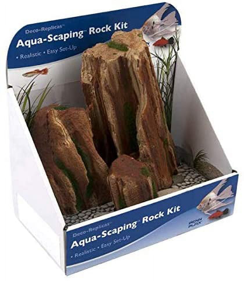 Penn-Plax Natural Rock Formation Landscapes for Aquariums (Red Rock ...
