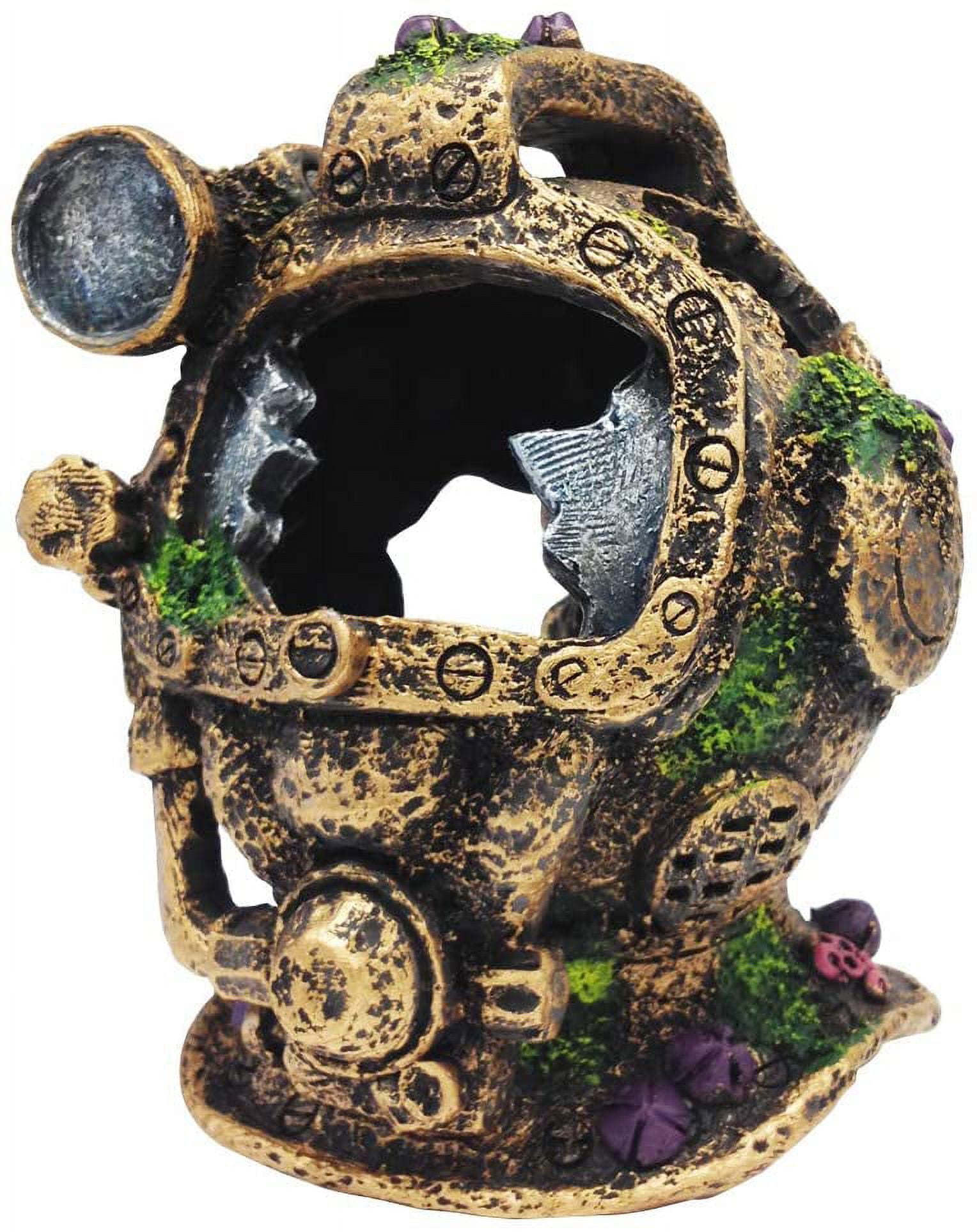 Penn-Plax Aquarium Decorations: Diver's Helmet Resin Tank Ornament with ...