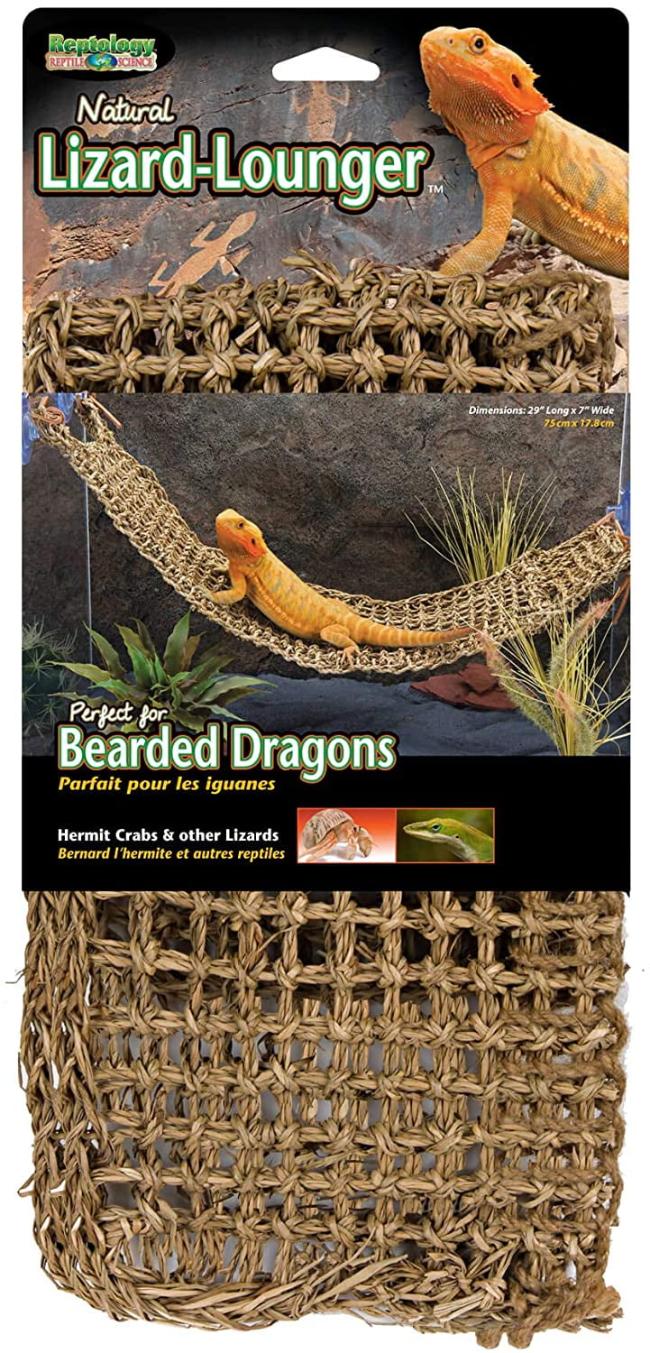 Penn-Plax Reptology Lizard Lounger for Reptiles – Seagrass – Extra ...