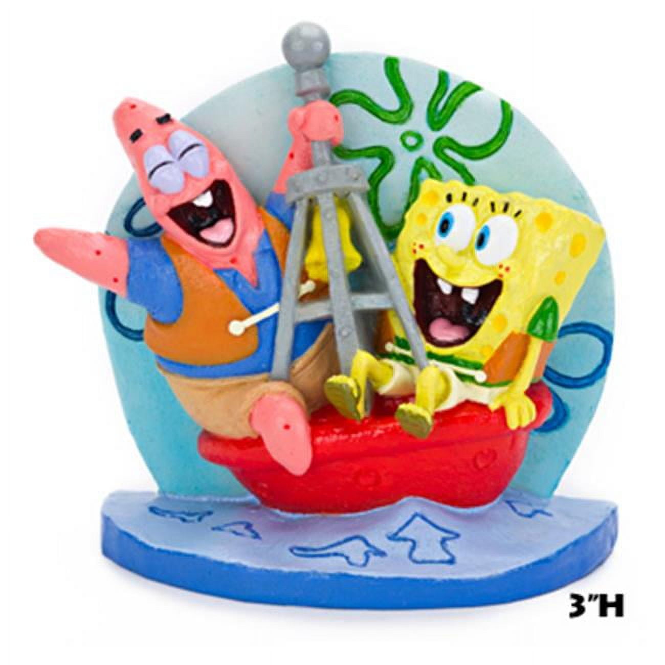 Penn Plax SBR42 3 in. Spongebob & Patrick On Buoy - Walmart.com
