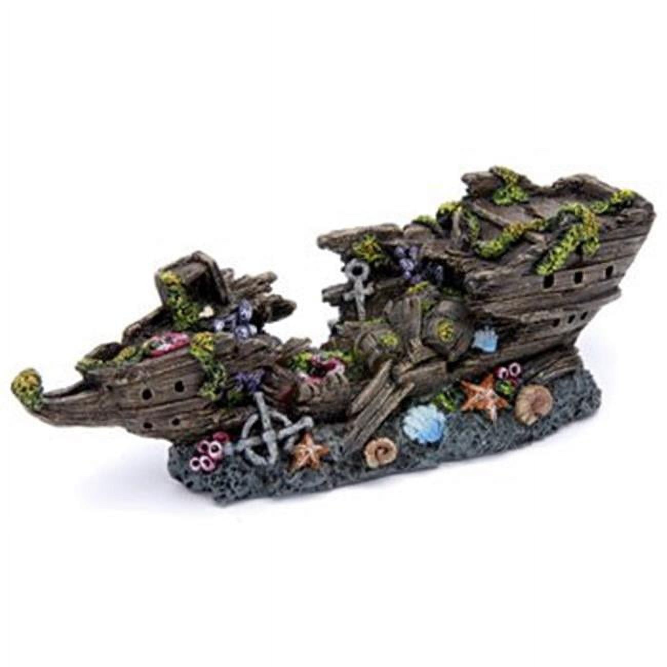 Penn Plax Split Shipwreck Aquarium Decor - Walmart.com