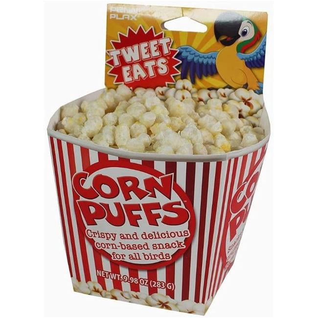 Penn Plax Tweet Eats Corn Puffs Bird Treat - Natural Corn-Based Snack ...