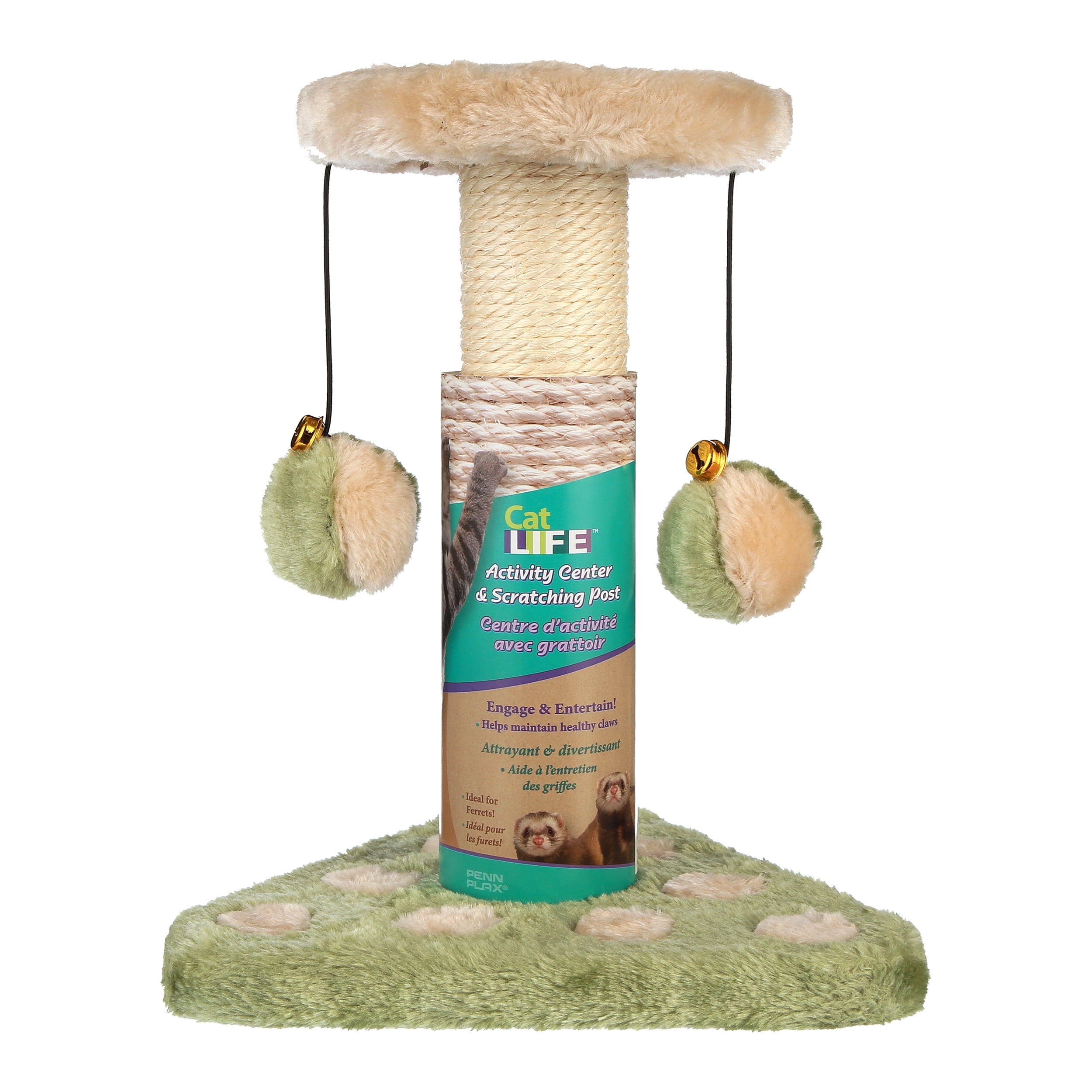 Penn-Plax Two Piece Carpeted Sisal & Cat Scratching Posts with ...