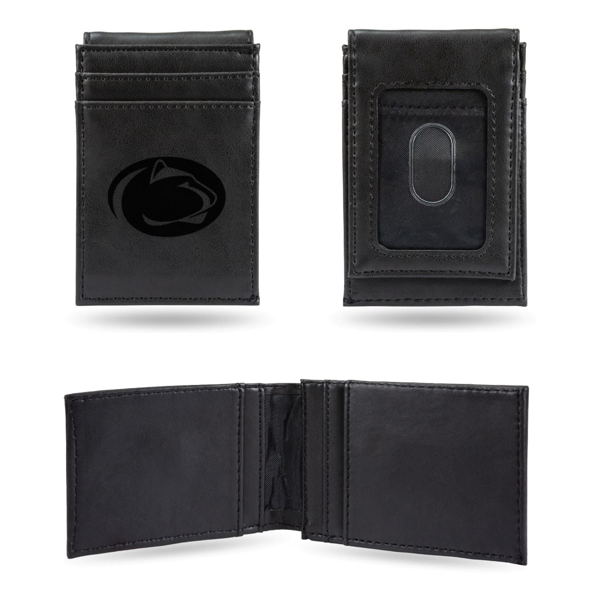 Penn-St Lions PSU - Black Money Clip Front Pocket Slim Wallet - Walmart.com
