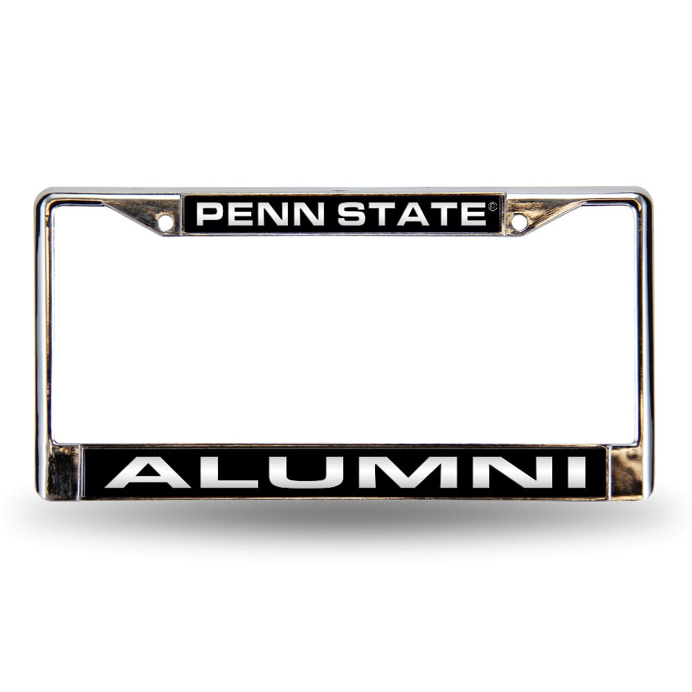 Penn-St Lions PSU - Chrome Metal ALUMNI License Plate Frame Holder ...