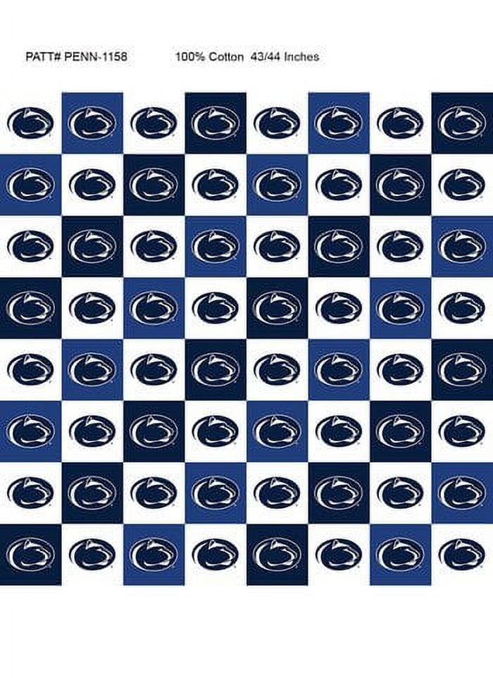 Penn State Cotton Fabric with Collegiate Check Pattern-Sold by the Yard ...