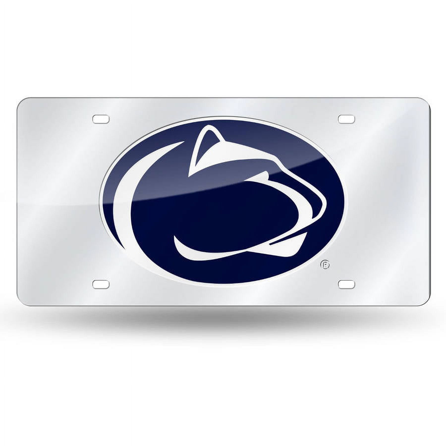 Penn-St-Lion's Mirrored Laser Cut License Plate Laser Tag - Walmart.com