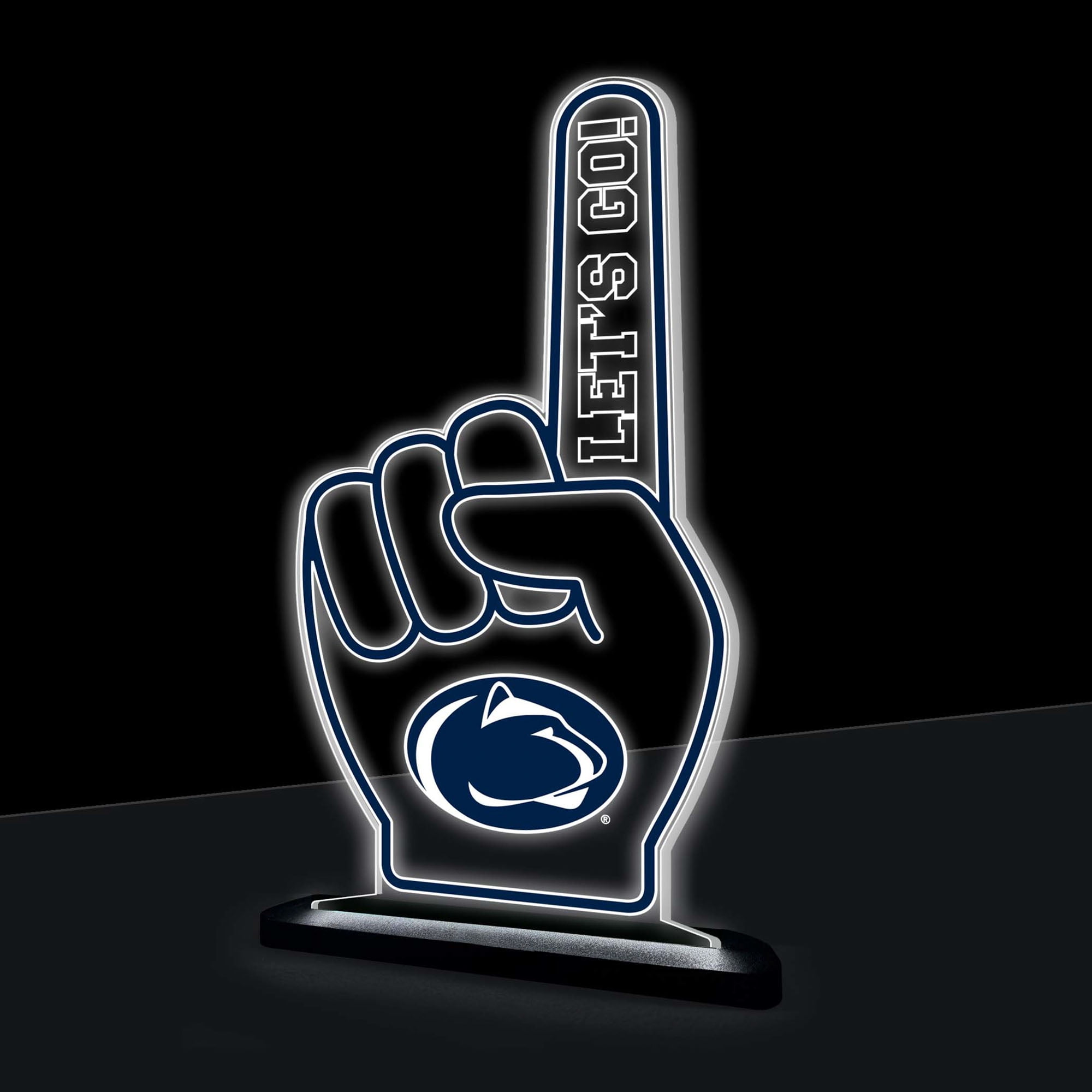 Penn State Nittany Lions 10" LED Tabletop Foam Finger Desklite Sign ...