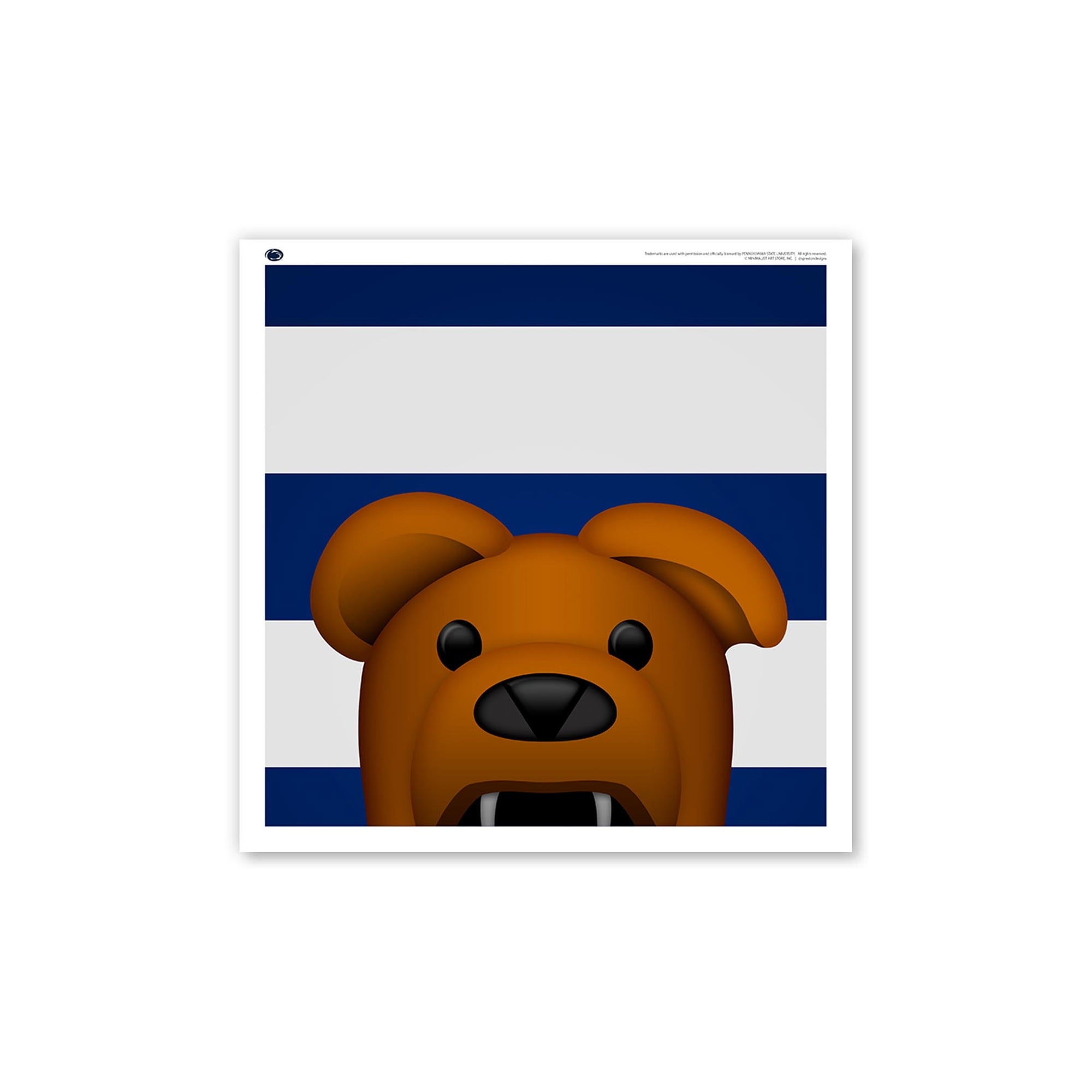 Penn State Nittany Lions 12" x 12" Mascot Square Poster Print - Walmart.com