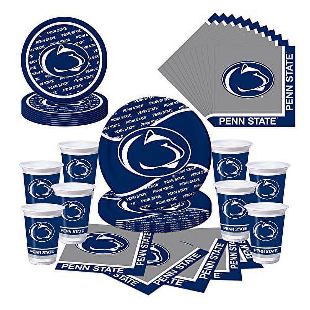 Penn State Nittany Lions Party Bundle - Plates, Cups, Napkins - Serves ...
