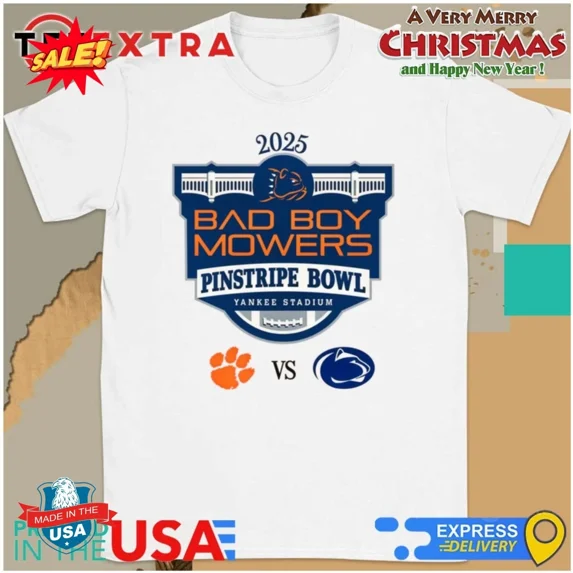 Penn Statee vs. Clemsonn Pinstripe Bowl Yankee Stadium shirt - Walmart.com