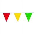 Pennant Flag, 9 In X 12 In, 100 Ft Long, Polyethylene, Multi-Color ...