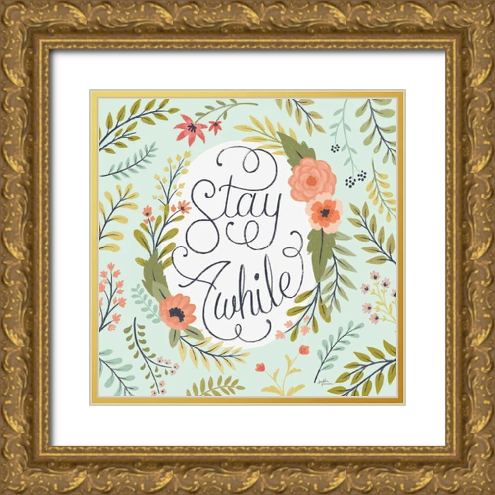 Penner, Janelle 12x12 Gold Ornate Wood Framed with Double Matting ...