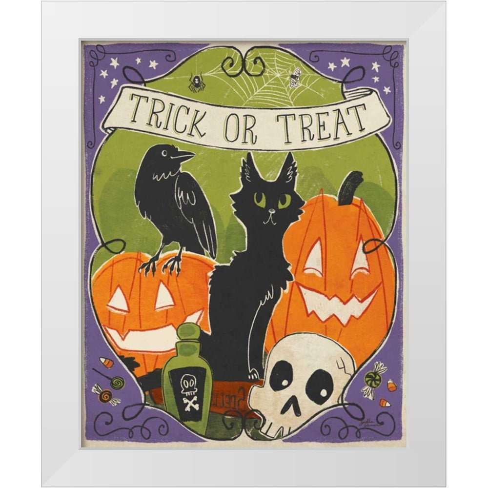 Penner, Janelle 12x14 White Modern Wood Framed Museum Art Print Titled - Stay Creepy VI ...