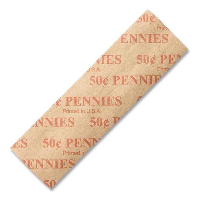Pennies Flat Coin Wrappers, Red - 1000 Wrappers per Box - Walmart.com