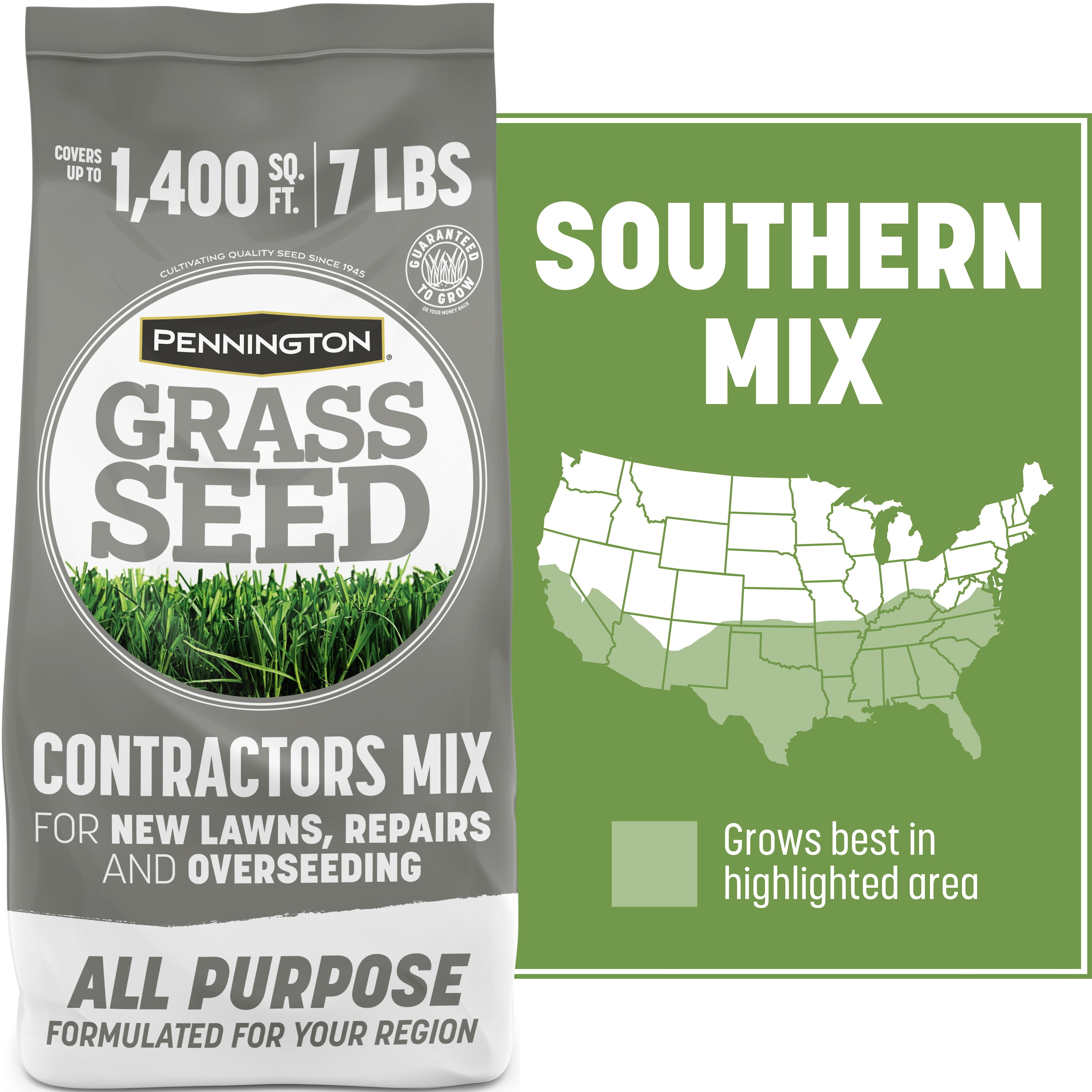 Pennington Contractors Mix Sun or Shade Grass Seed 7 lb - Walmart.com