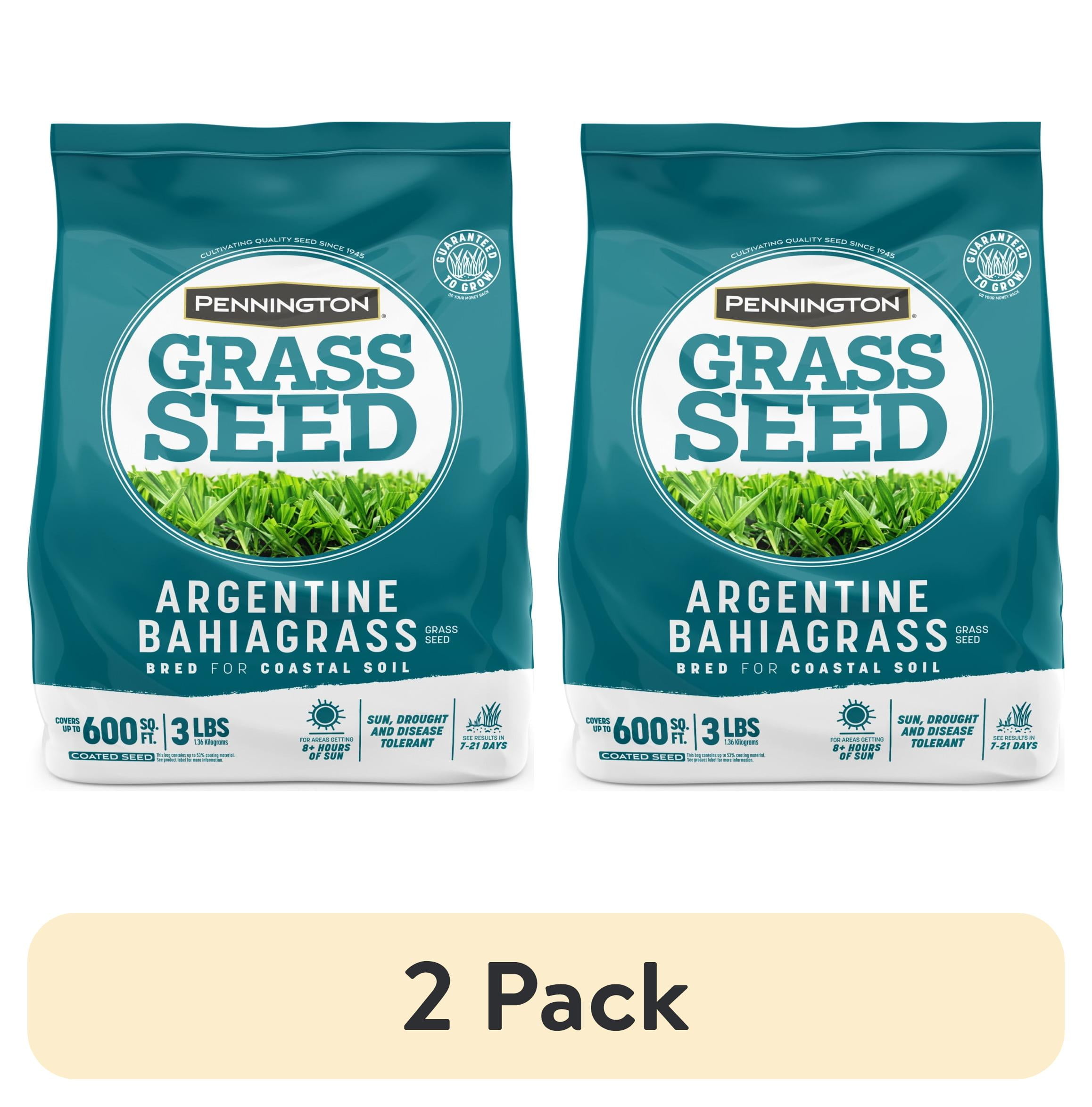 (2 pack) Pennington Argentine Bahiagrass Grass Seed, for Full Sun, 3 lb ...