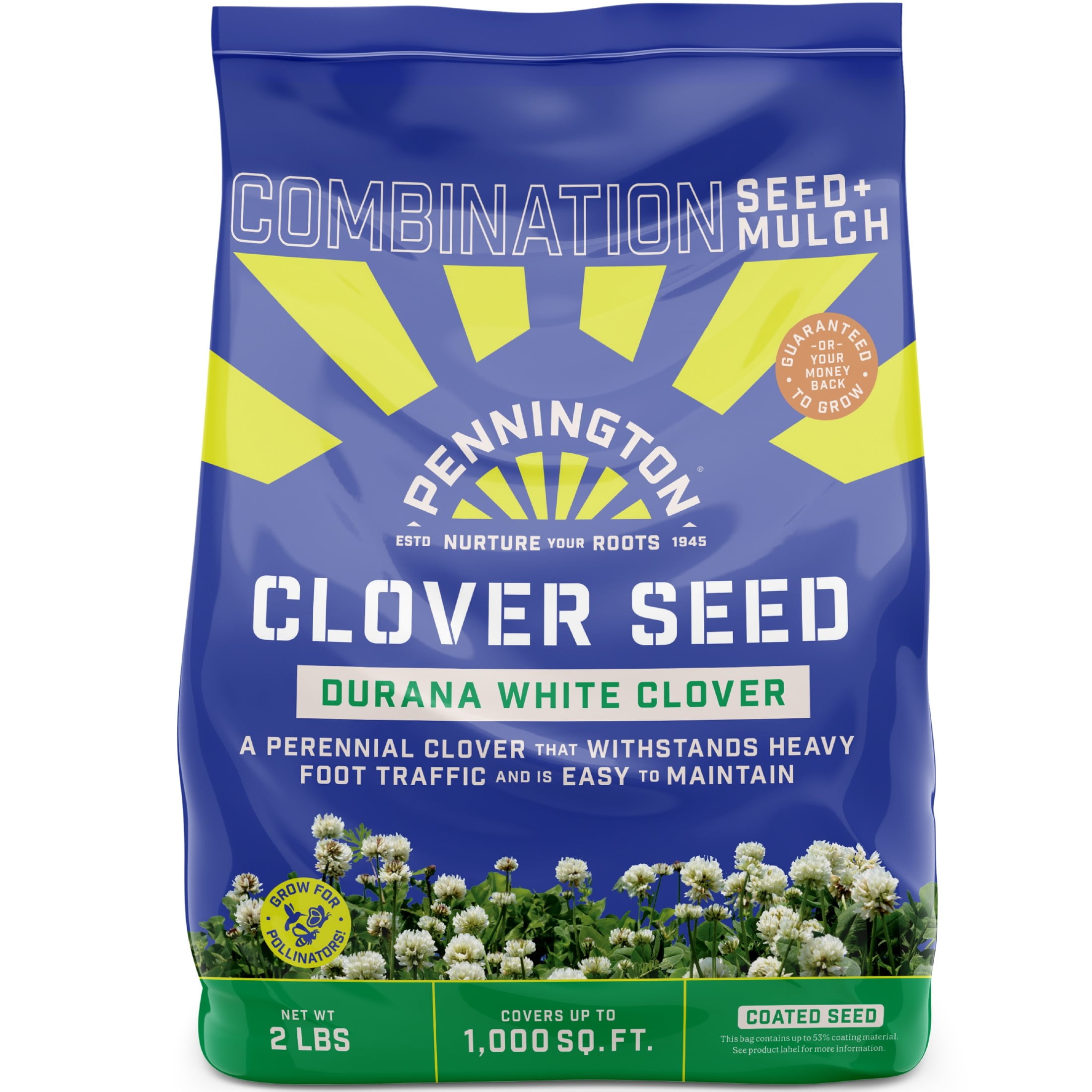 Pennington Durana White Clover Seed, 2lb - Walmart.com
