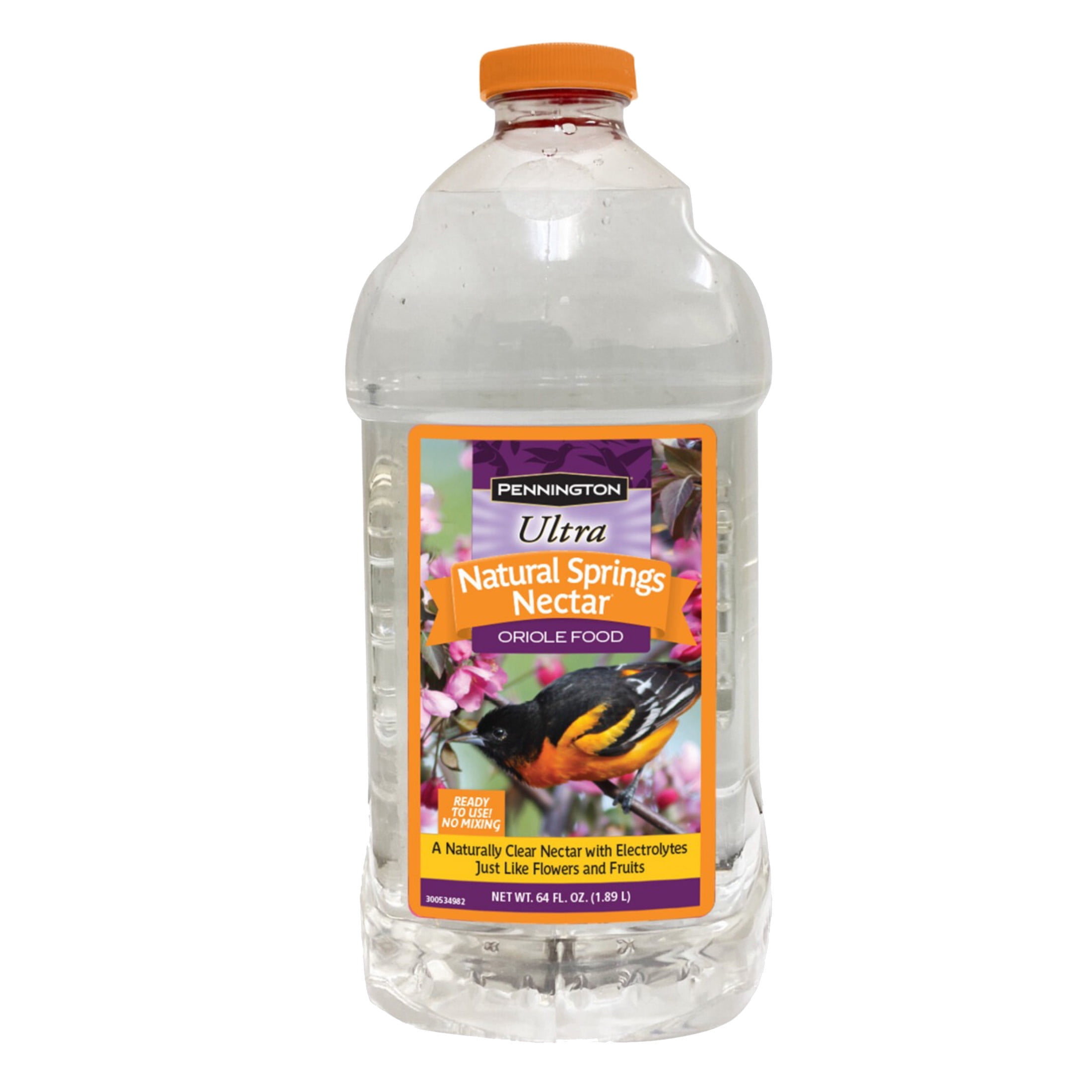 Pennington Natural Springs Ready to Use Fresh Oriole Nectar, 64 Fl Oz ...