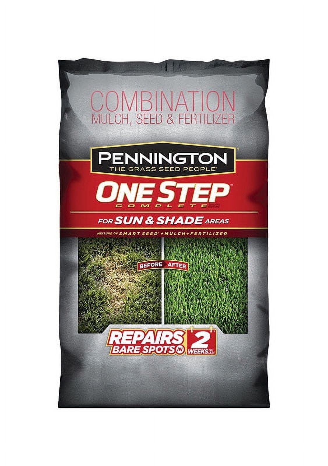 Pennington One Step Complete Mixed Sun or Shade Seed/Fertilizer/Mulch ...