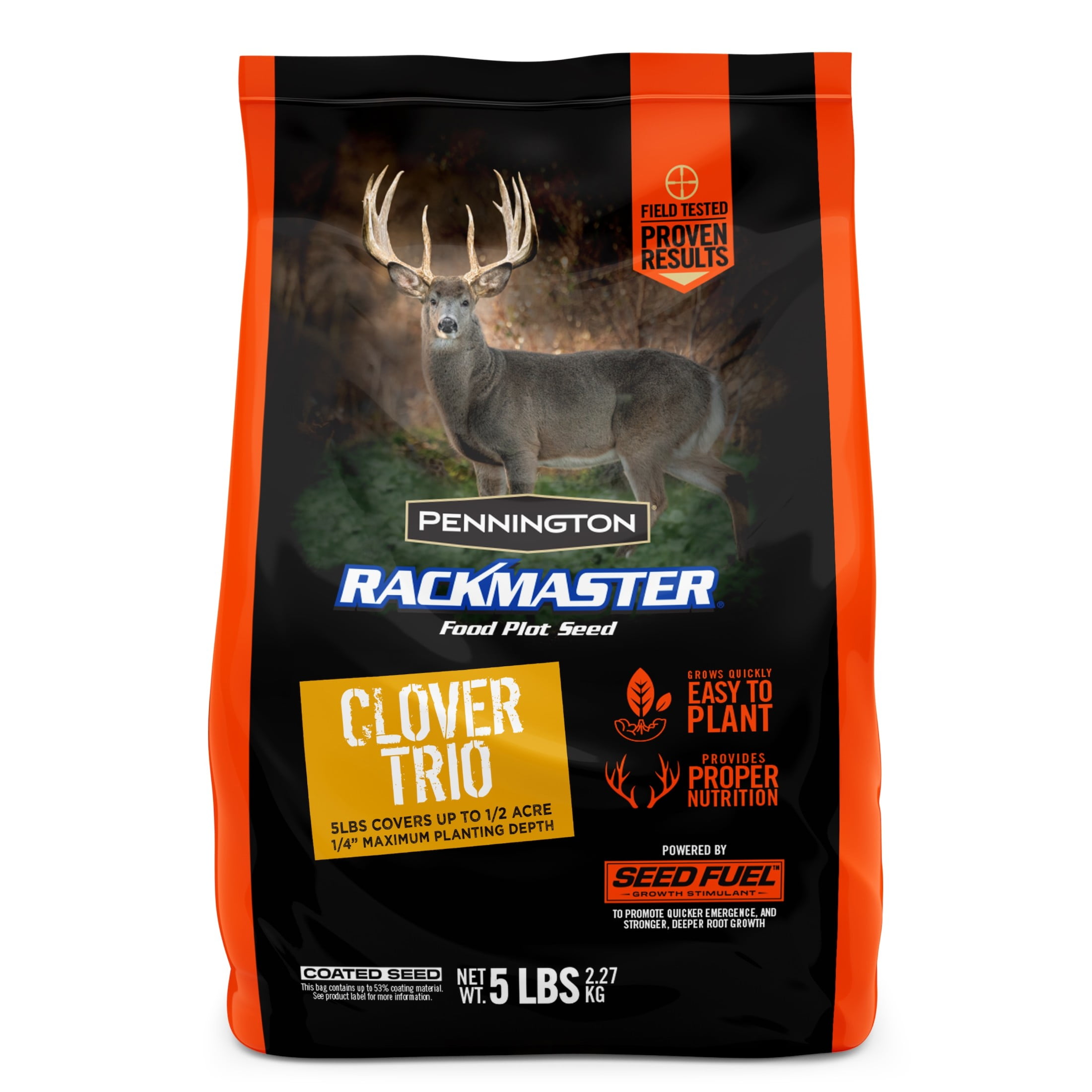 Pennington Rackmaster Clover Trio Food Plot Seed 5 lb - Walmart.com