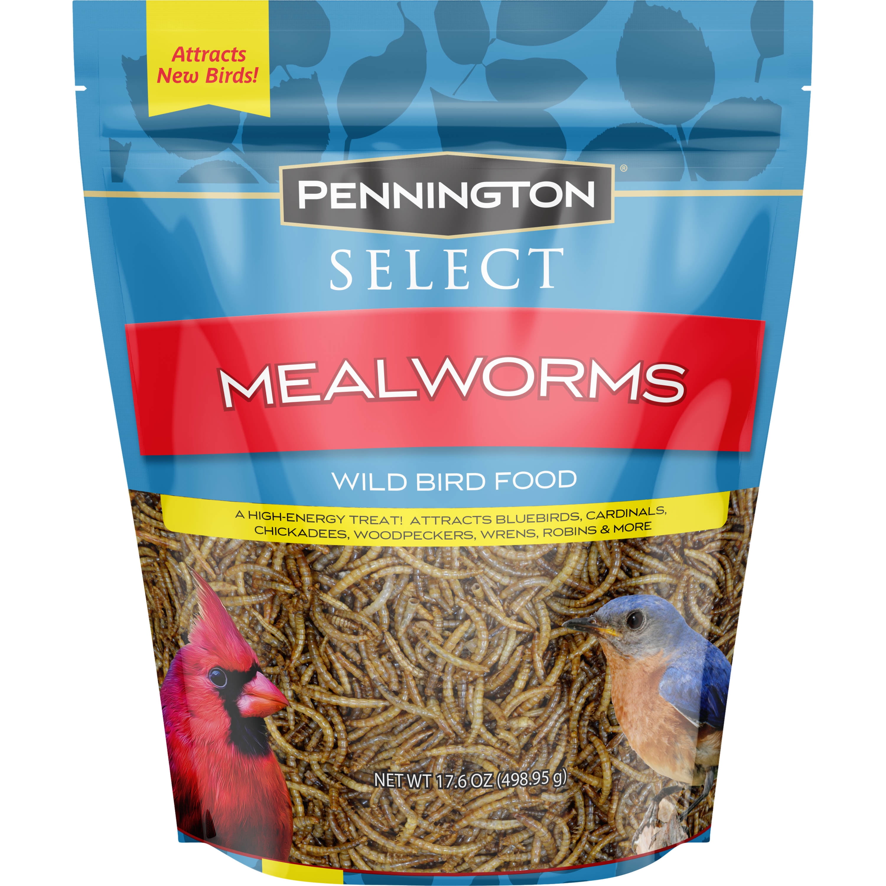 Pennington Select Mealworms, Bluebird and Wild Bird Food, 17.6 oz. Bag ...