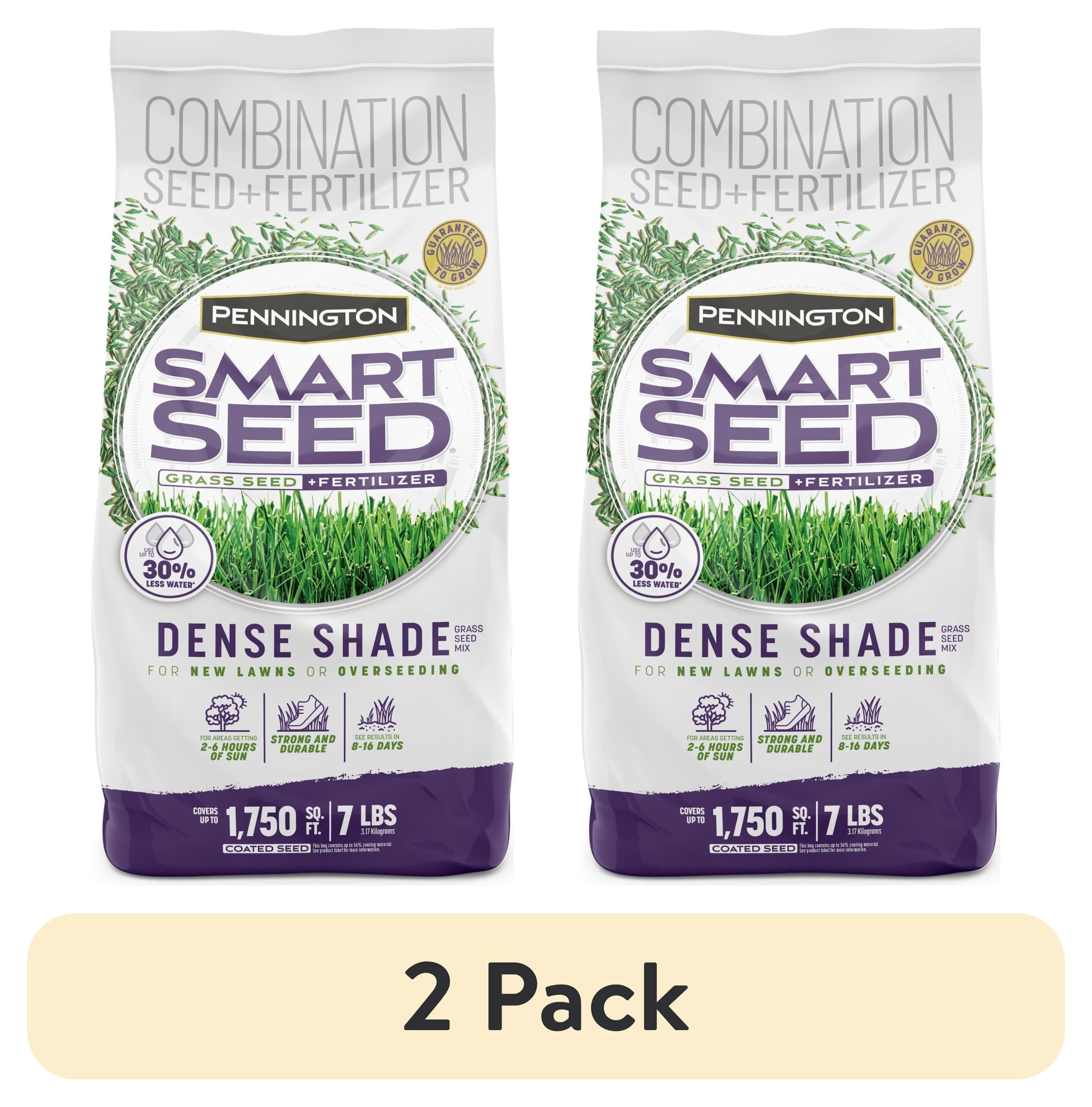 (2 pack) Pennington Smart Seed Dense Shade Grass Seed Mix, for Partial ...
