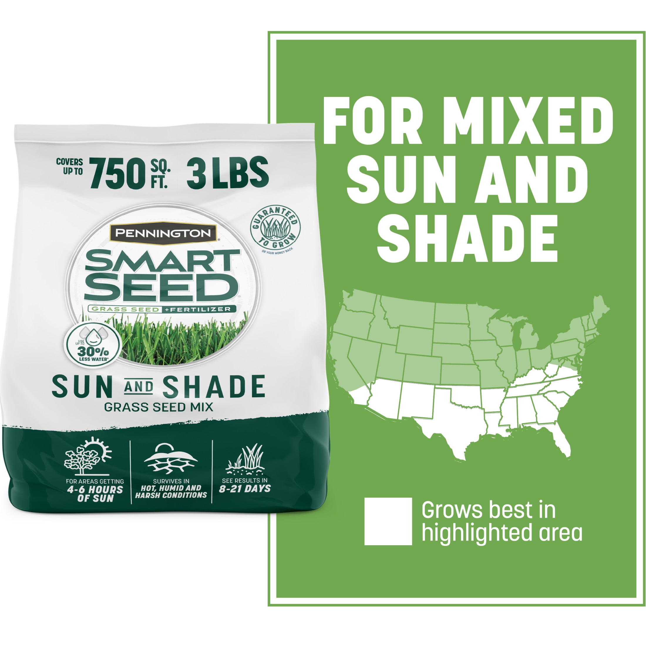 Pennington Smart Seed Sun & Shade Southern Lawn Nepal | Ubuy