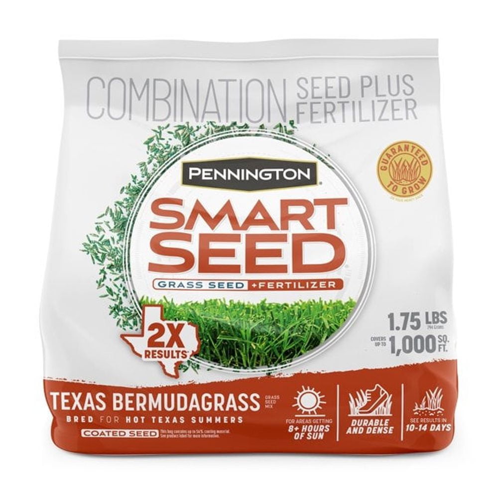 Pennington Smart Seed Texas Bermuda Grass Seed Mix, Full Sun, 1.75 Lb, Fast Coverage - Walmart.com