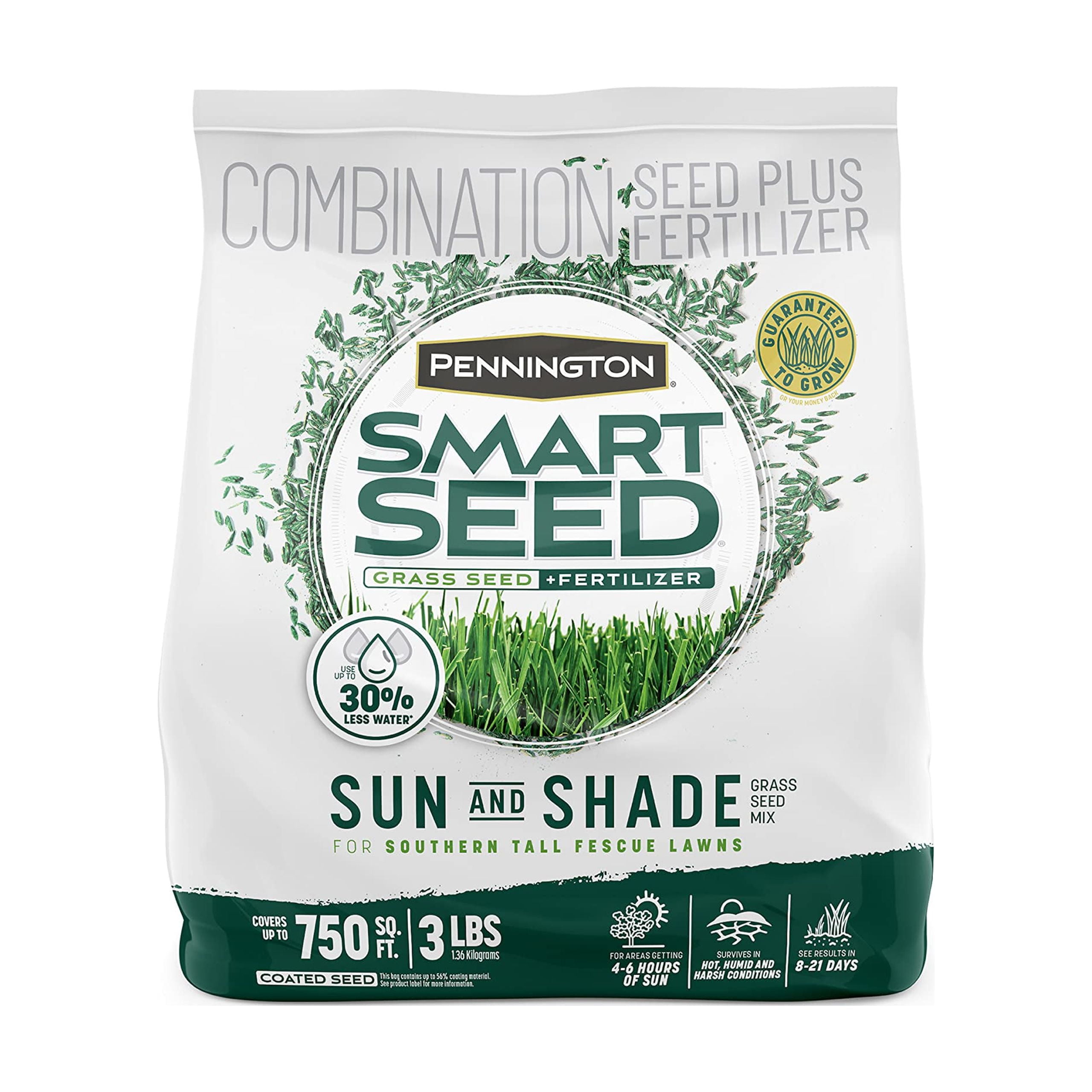 Pennington Smart SeedUMRT Sun and Shade Tall Fescue Grass Seed Mix for ...