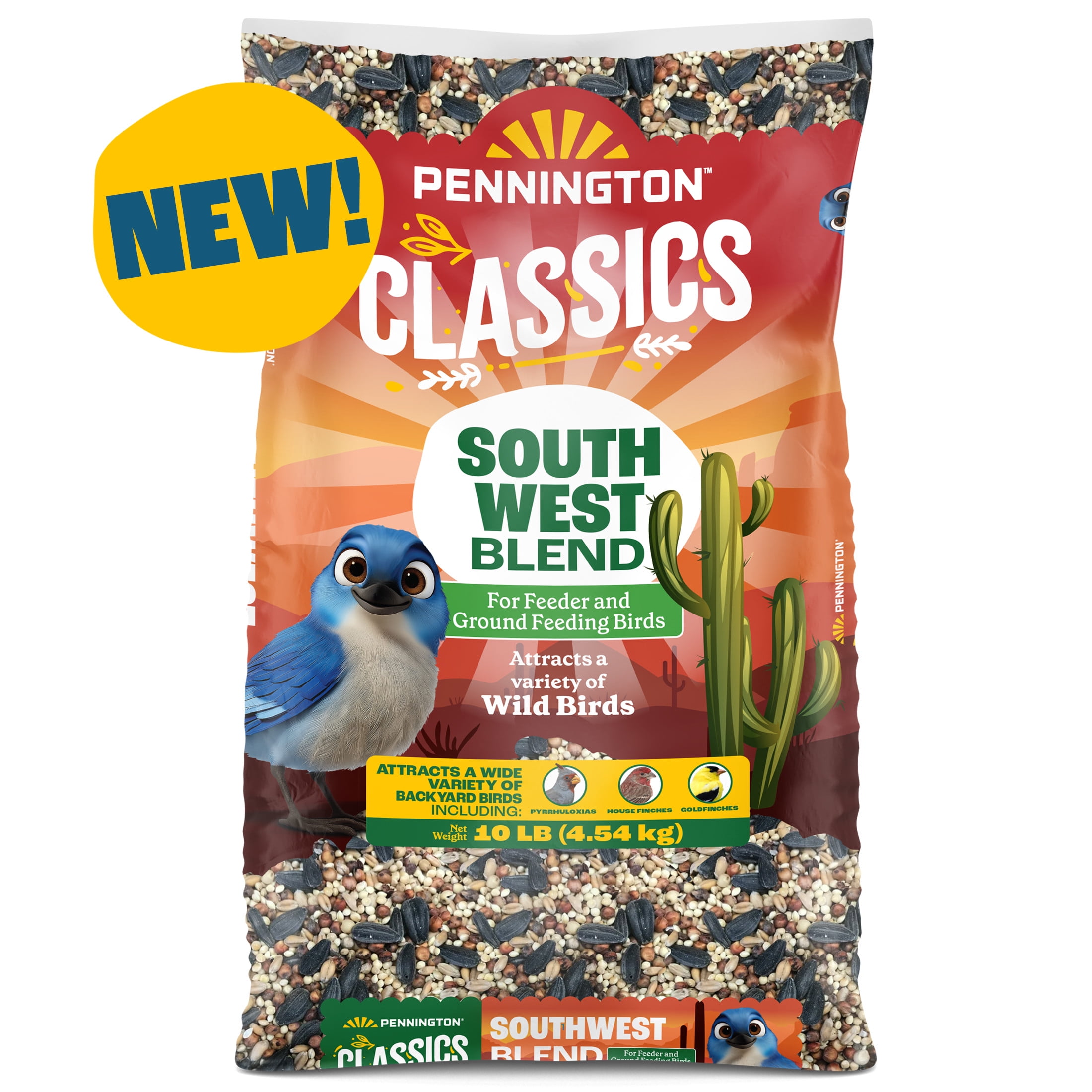 Pennington Southwest Blend Wild Bird Food, 10 lb., 1 Pack, Dry ...
