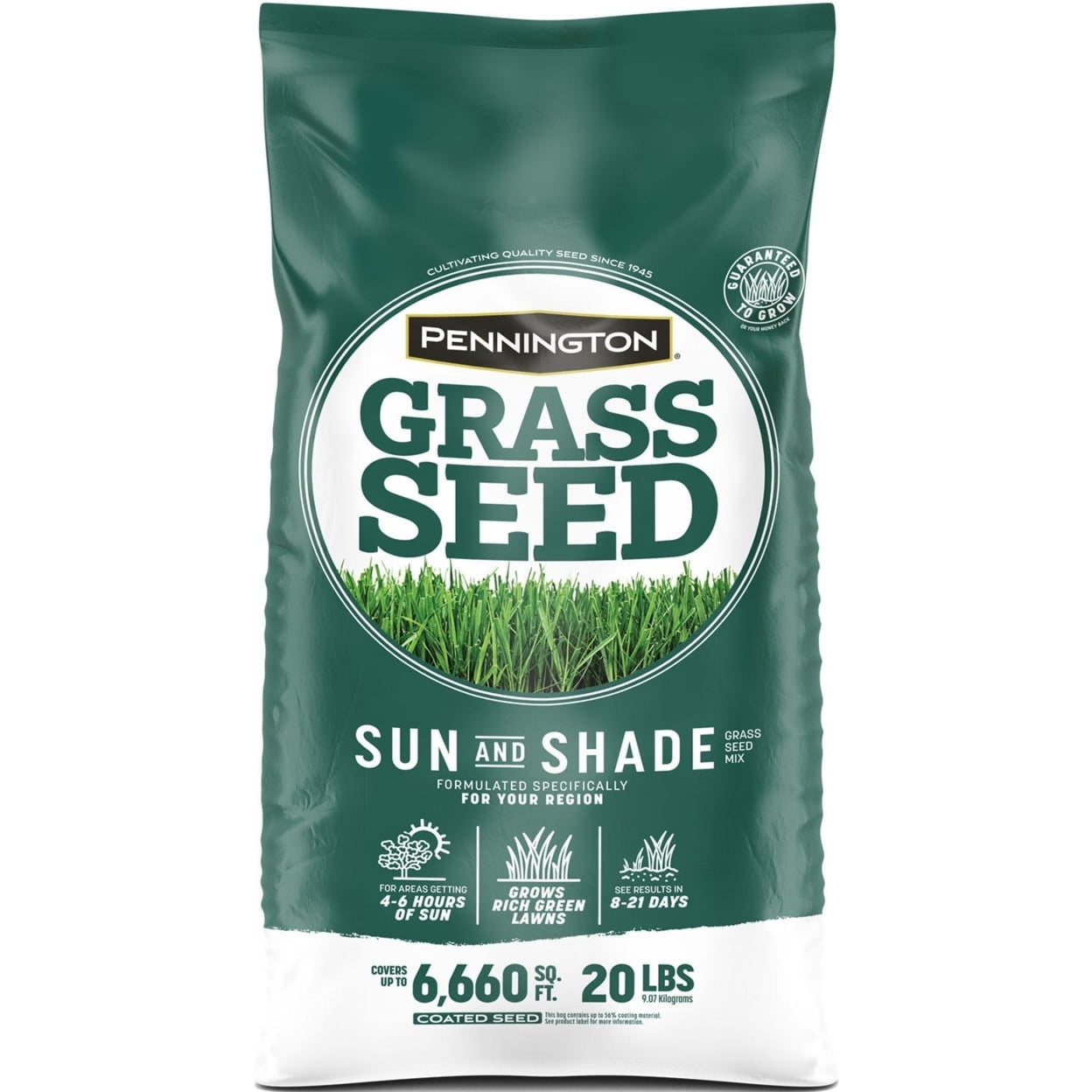 Pennington Sun and Shade Grass Seed Mixture 20 Pounds - Walmart.com